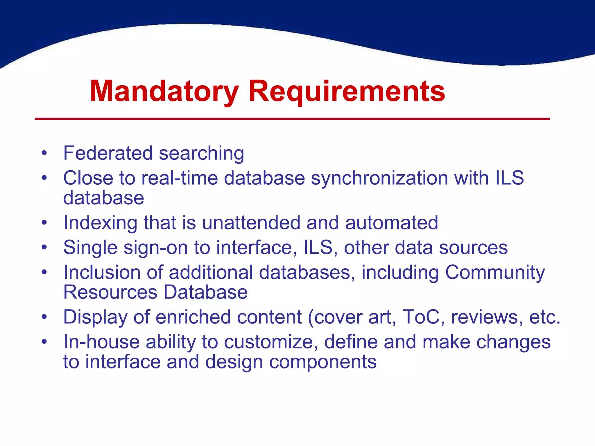 Implementing AquaBrowser | PPT