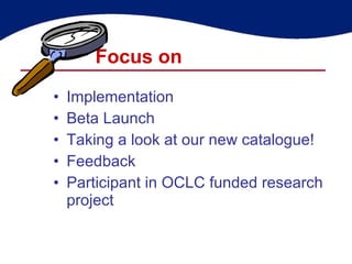Implementing AquaBrowser | PPT