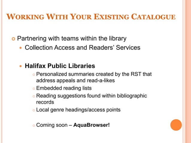 Social Catalogues: The New Face of the Public Library Catalogue | PPTX | Desktop Publishing ...