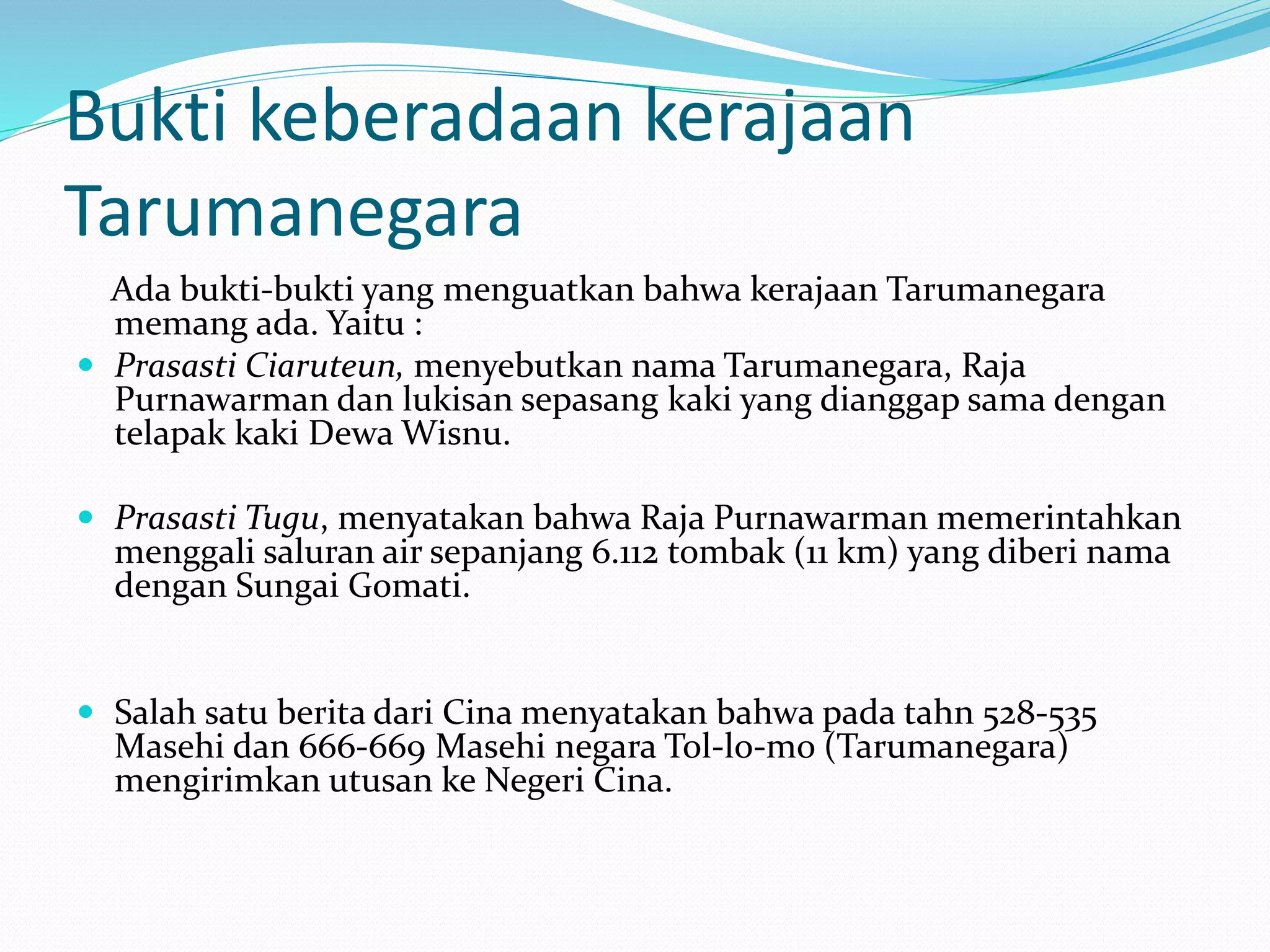 Kerajaan Tarumanegara | PPTX