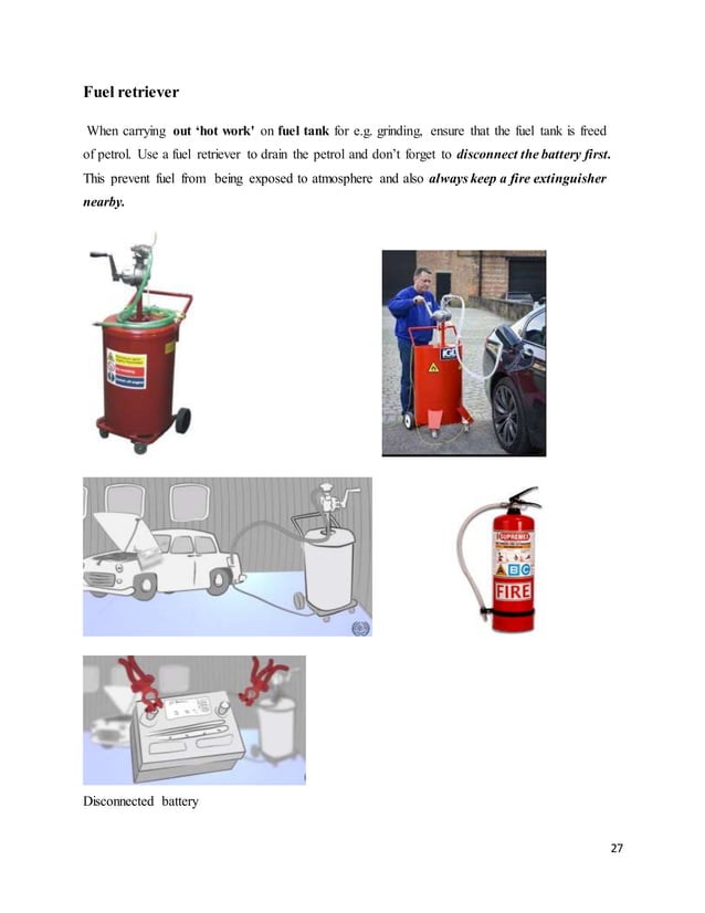 Motor vehicle Mechanical repair workshop Risk assessment, safety ...