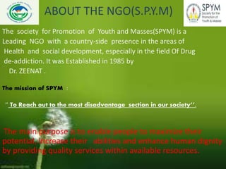 Tarun msw bpt inernship SPYM | PPT