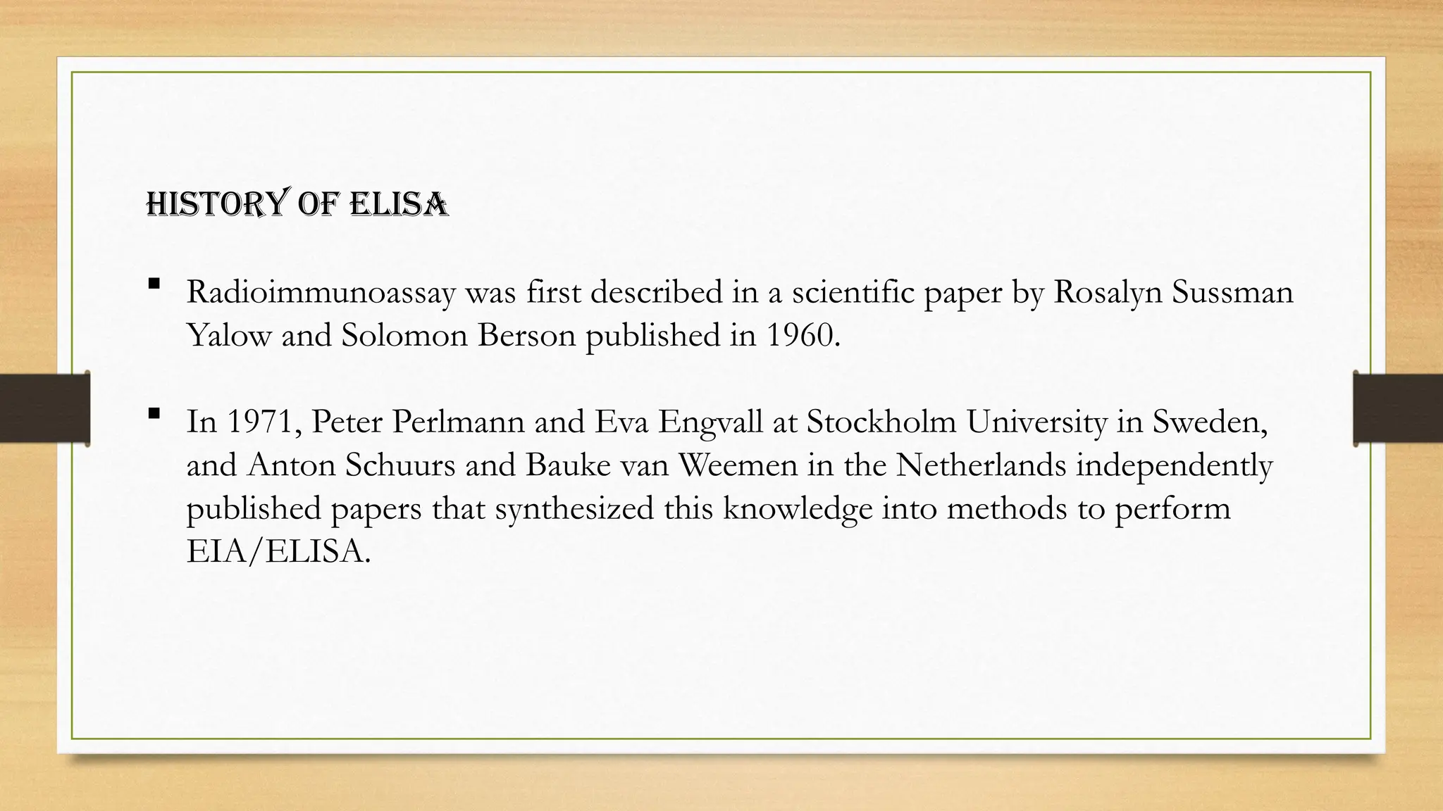 ELISA AND RIA PRESENTATION BIOTECHNOLOGY | PPTX
