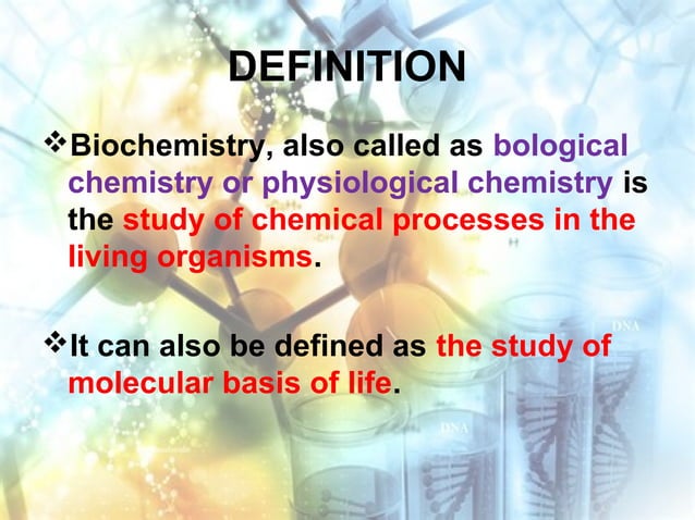 Introduction about biochemistry @nursing | PDF