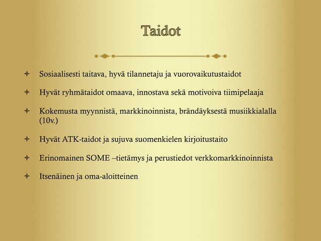 Taru Ratilainen CV (in Finnish) | PPT