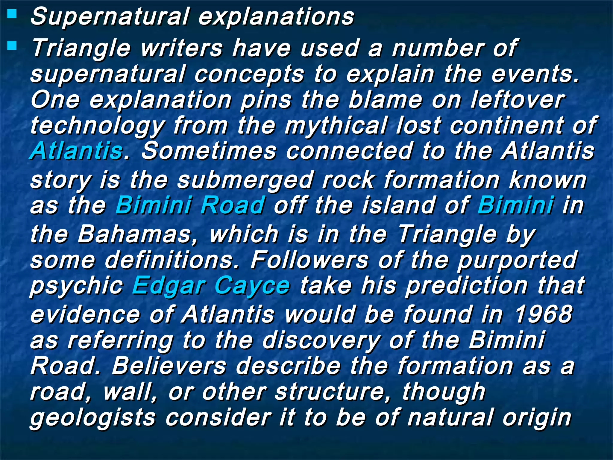 bermuda triangle by tarush | PPT