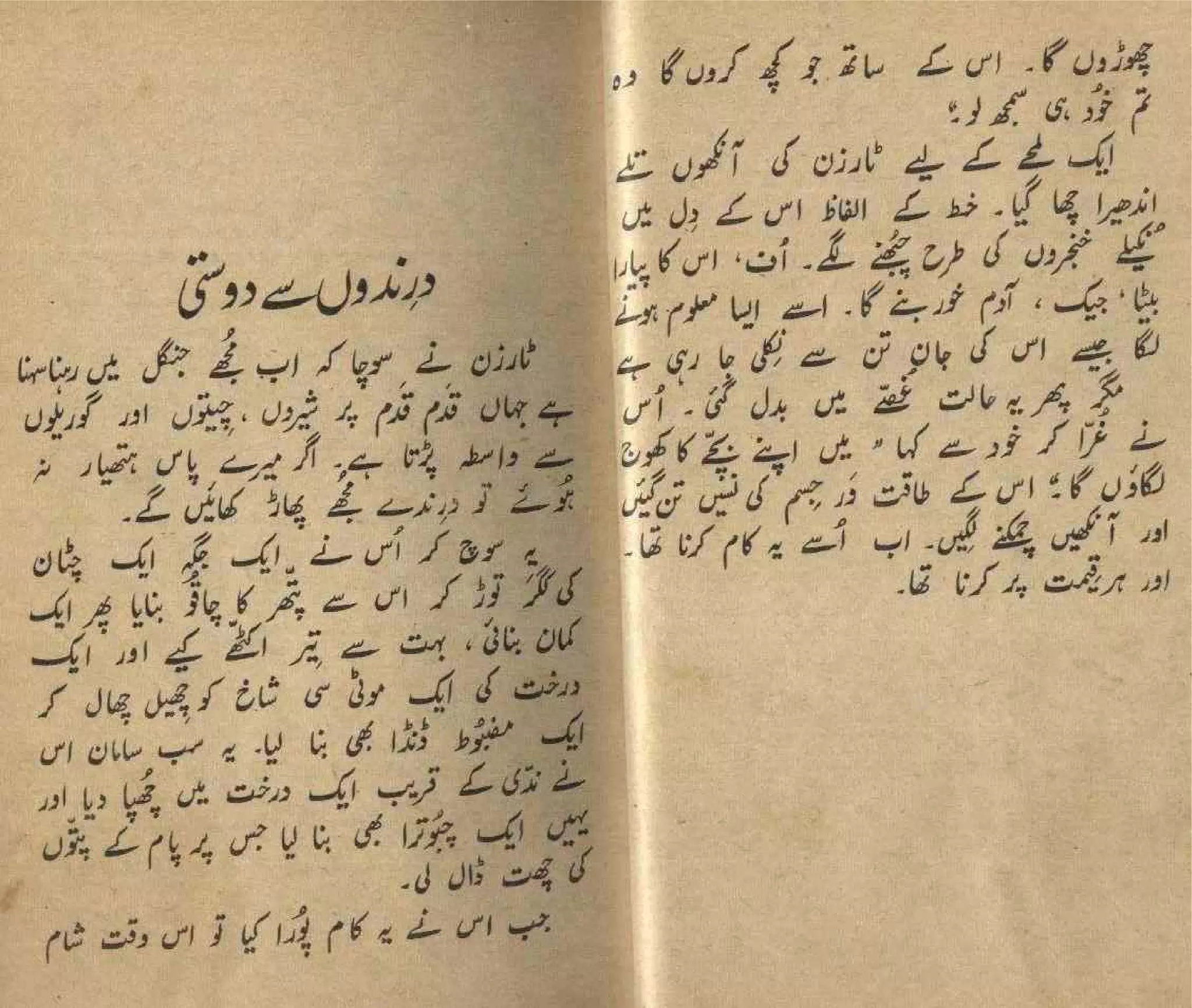 Tarzan aur-darinday-part-03-edgar-rice-burroughs-mazhar-ansari-dehlvi-feroz-sons-1976 | PDF