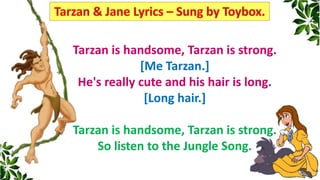 Tarzan Song Quotes