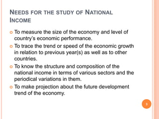 Concept of National Income with GDP GNP NNP& NDP | PPTX