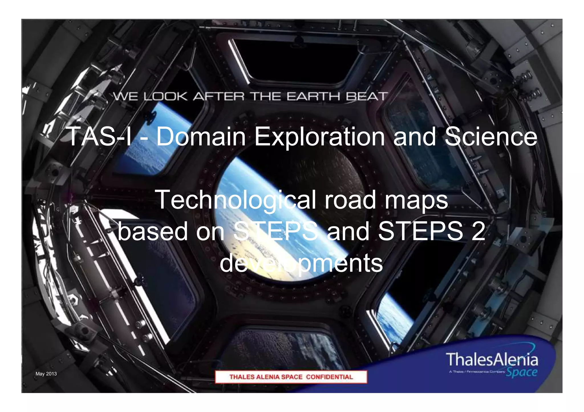 Exploration and Sciences Technologies in Thales Alenia Space towards ...