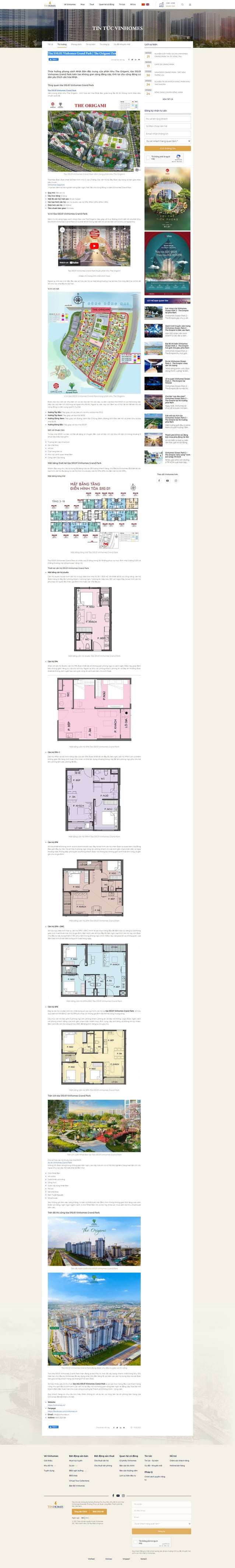 Tòa S10.01 Vinhomes Grand Park - The Origami Zen | PDF