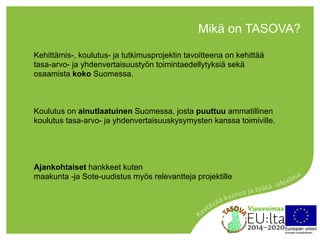 TASOVA: Sukupuolten tasa-arvo ja yhdenvertaisuus maakuntaohjelmissa | PDF