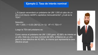 Tasa de interes | PPTX