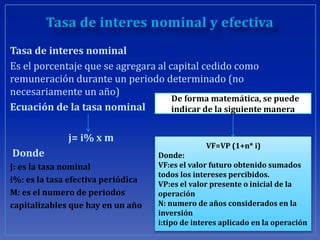 Tasa de interes nominal y efectiva ja | PPTX