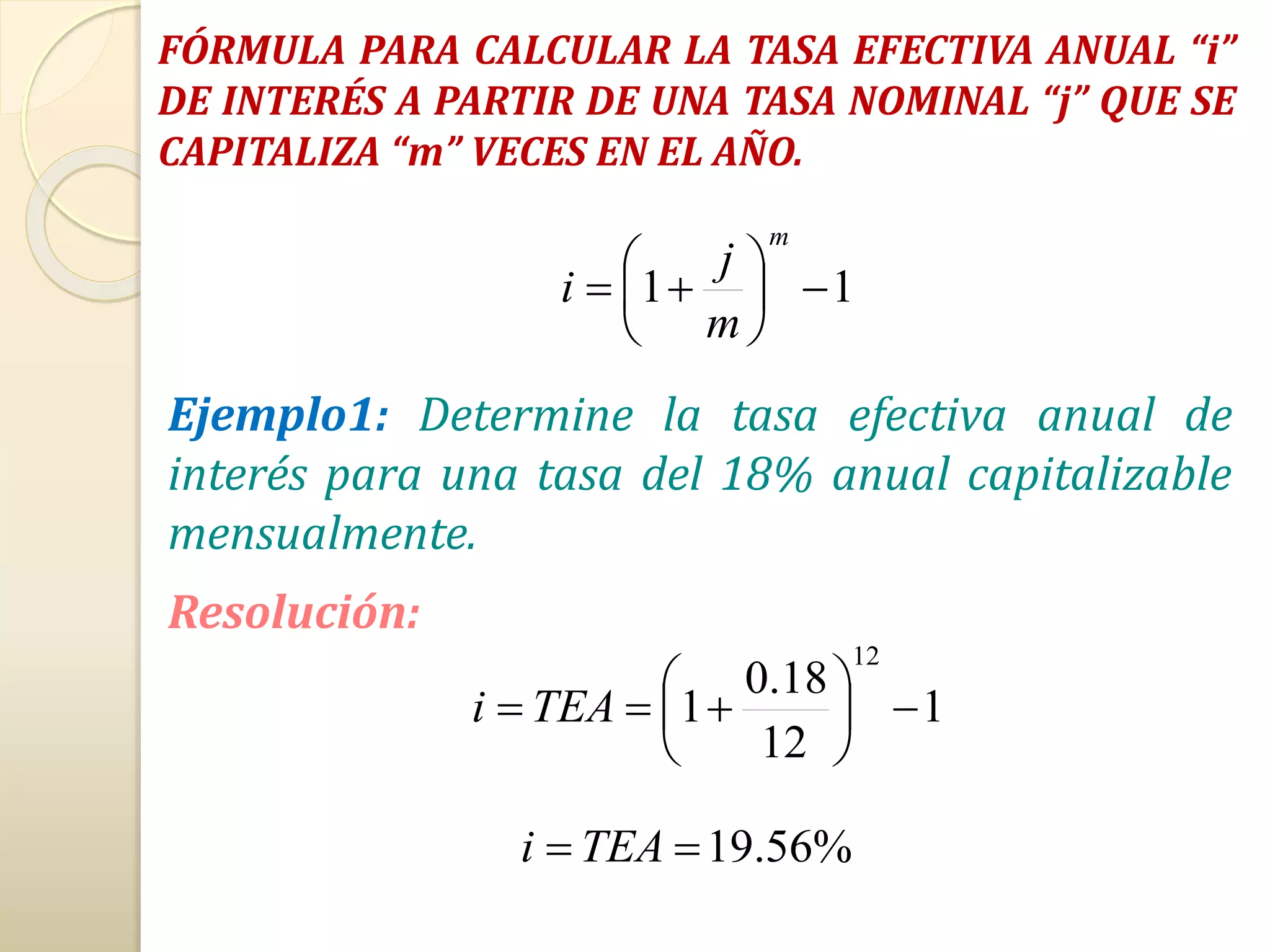 Tasa efectiva, nominal y proporcional | PPTX