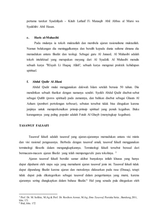 Tasawuf amali dan falsafi | DOCX