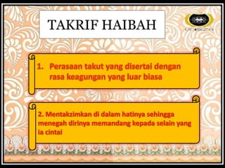 AL-HAIBAH WAL UNS | PPTX
