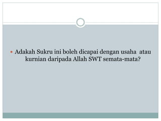 Tasawuf perbandingan (Sawhu wa Sukru) | PPTX