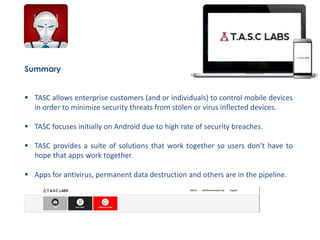 T.A.S.C - mobile device secuirty | PPT