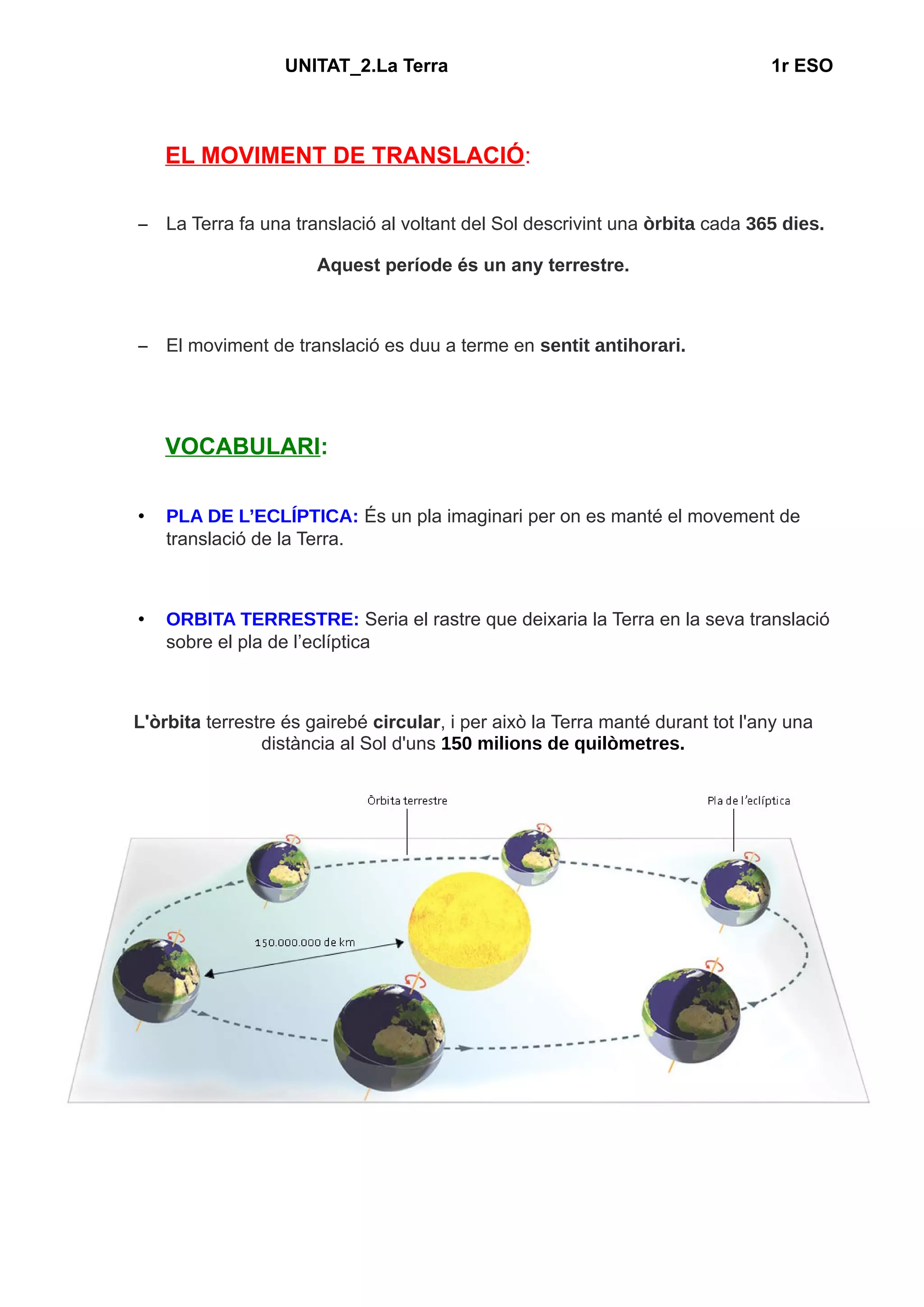 Tasca 2.2.els moviments de la terra | PDF