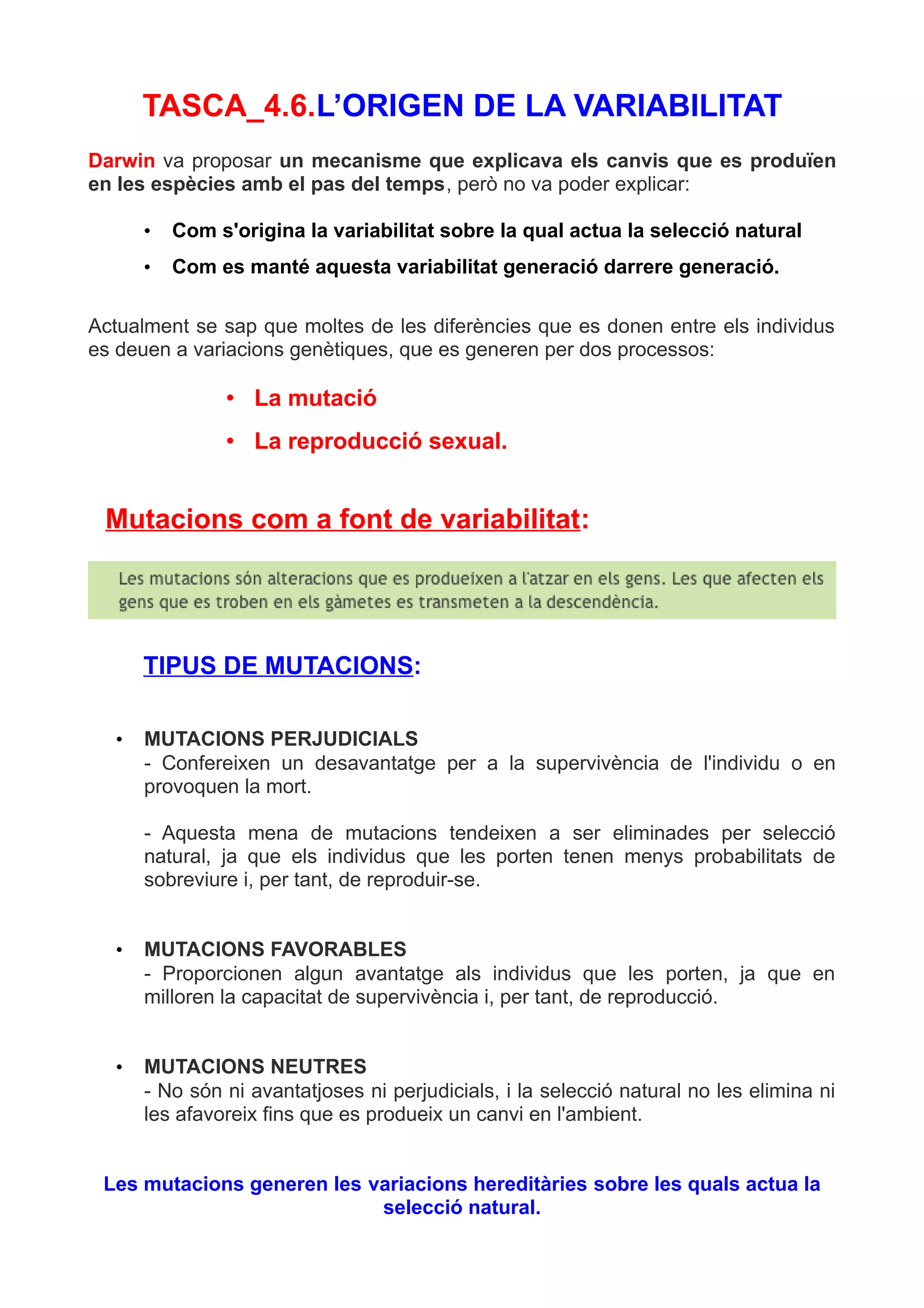 Tasca 4.6.l’origen de la variabilitat | PDF
