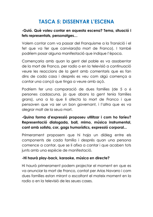 Tasca 5- DISSENYAR L'ESCENA | PDF