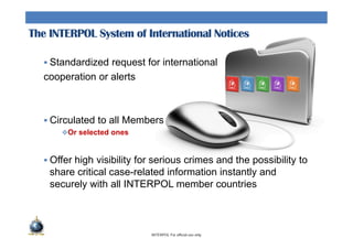 Presentation of the INTERPOL Activities- Public version shared with ...