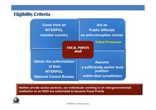 Presentation of the INTERPOL Activities- Public version shared with ...