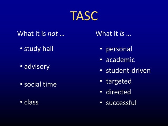 TASC Model Presentation | PPT