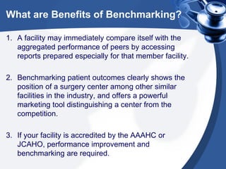 ASC Benchmarking - R Bays | PPT