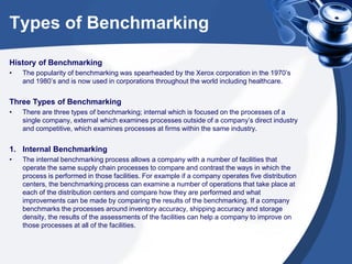 ASC Benchmarking - R Bays | PPT