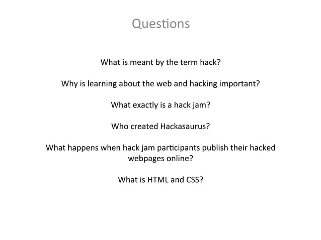 Tasc workshop presentation | PPT