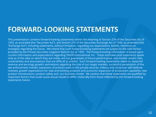 TASER - Q3, 2014 | PPT