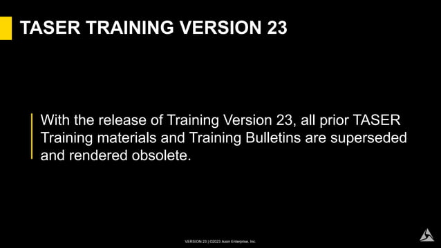 TASER Training 1-10.pptx | Arms & Ammunition | Sensitive Topics