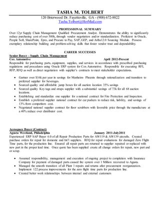Tasha Tolbert Resume | DOCX