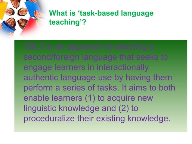 Task based learning | POT | Homework and Study | Education