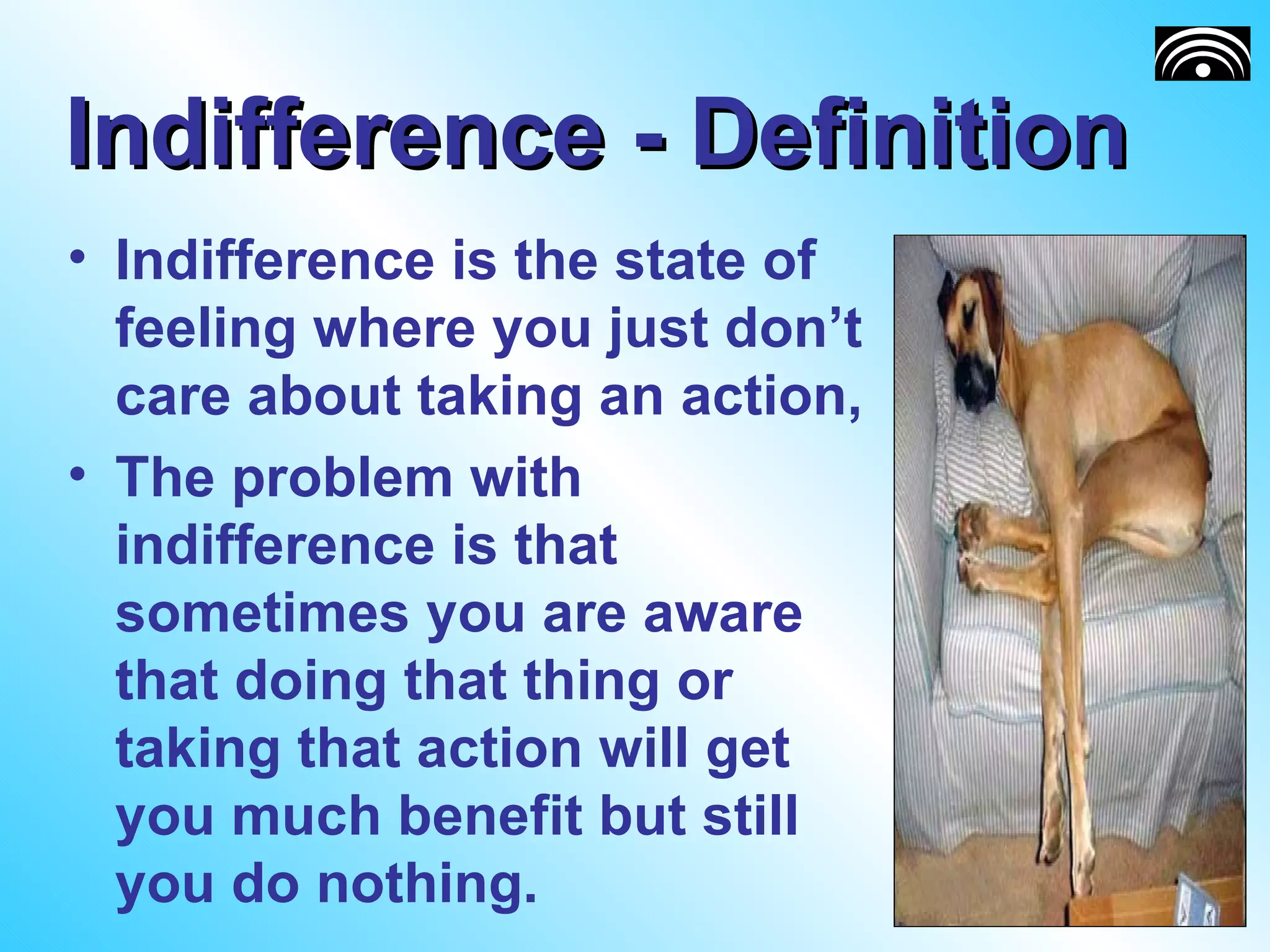 Task 3504 - Presentation Indifference | PPT