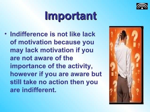 Task 3504 - Presentation Indifference | PPT