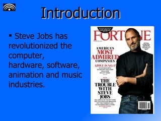 Steve Jobs | PPT | Technology & Computing