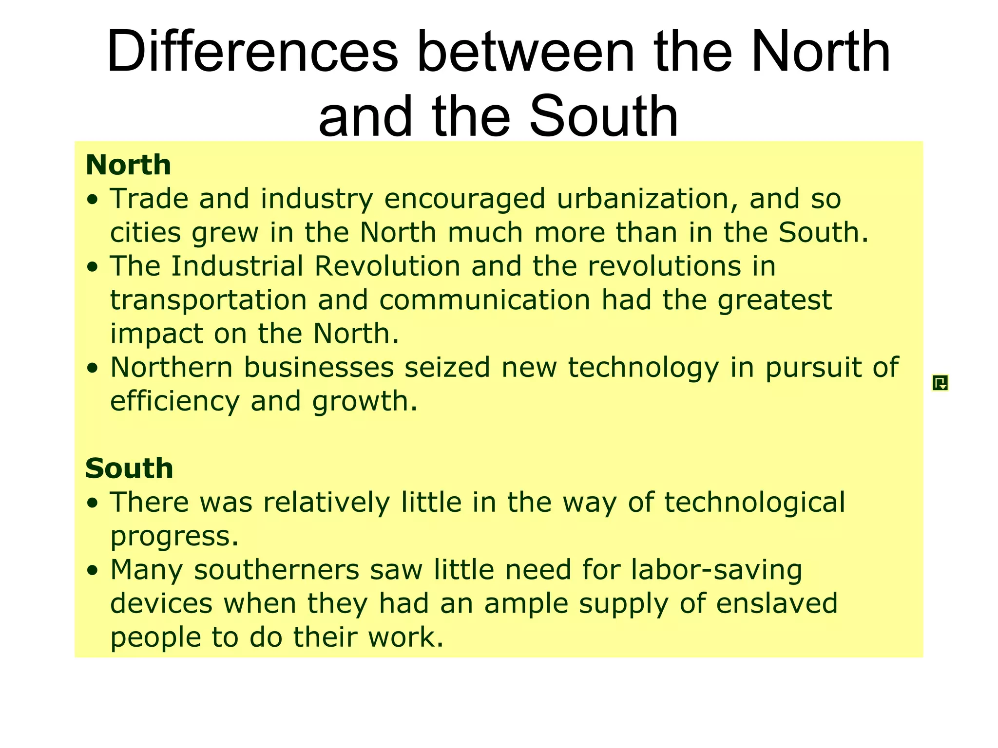 Task 5.5 North Vs South | PPT