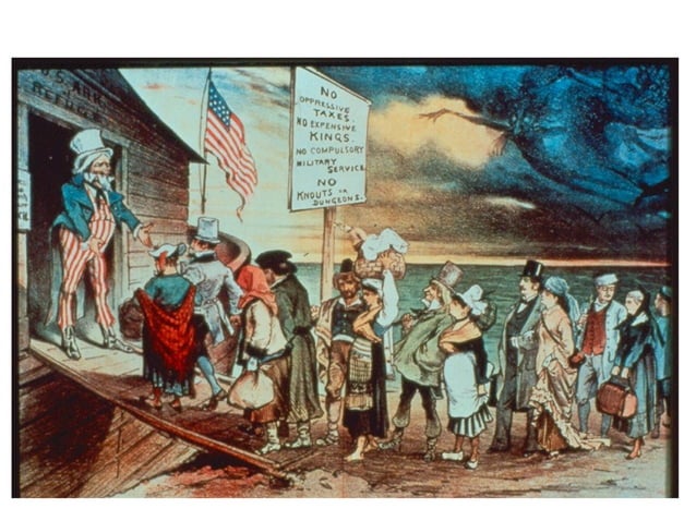 Task 7.9 Immigration Political Cartoons | PPT