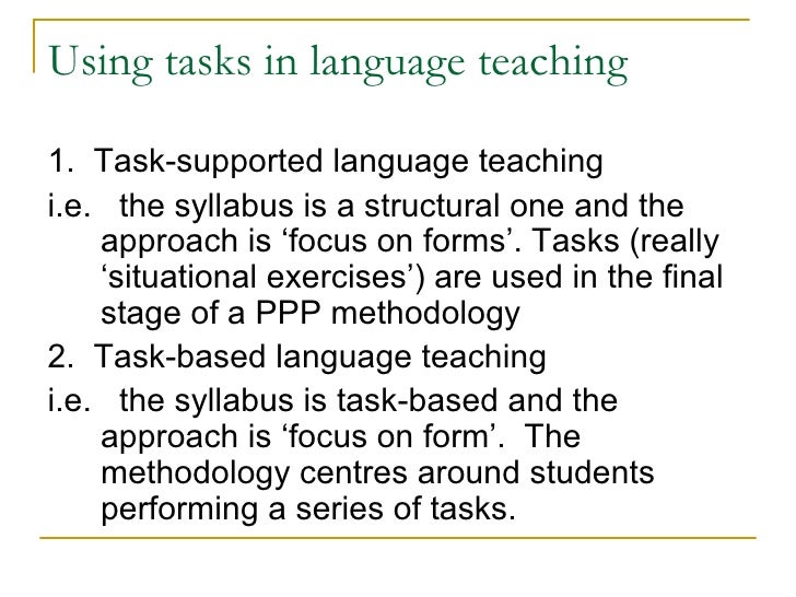 Task based-language-teaching