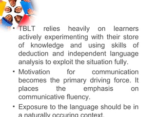 Task based-language-teaching k om | PPT | Homework and Study | Education