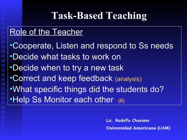 Task Based Approach | PPT