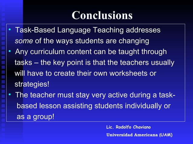 Task Based Approach | PPT
