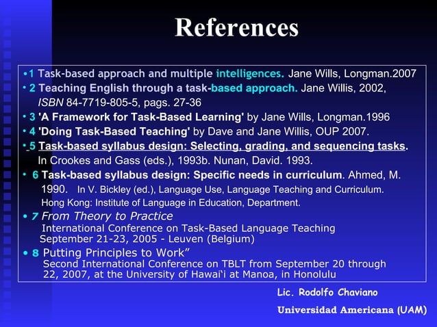 Task Based Approach | PPT