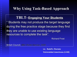 Task Based Approach | PPT