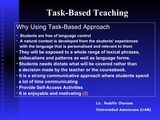 Task Based Approach | PPT