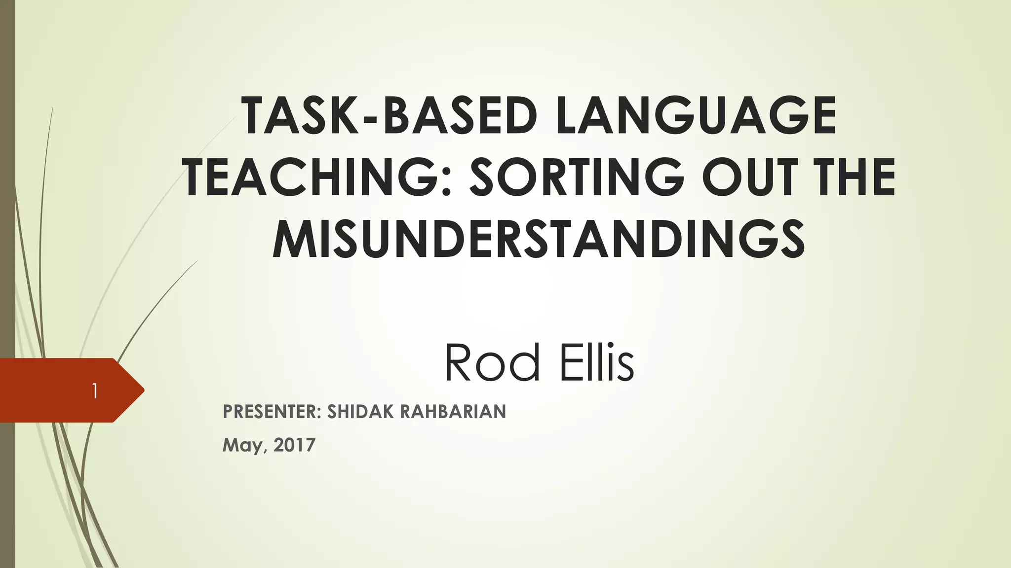 Task-based language teaching-the misunderstandings | PDF