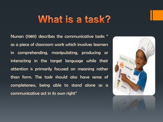 Task based language teaching | PPTX